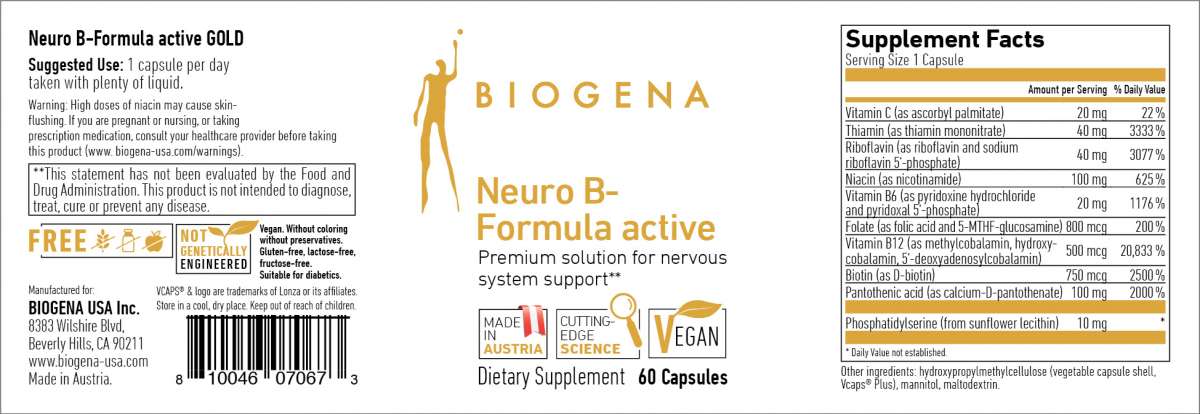 Neuro B-Formula active GOLD - Premium solution for nervous system ...