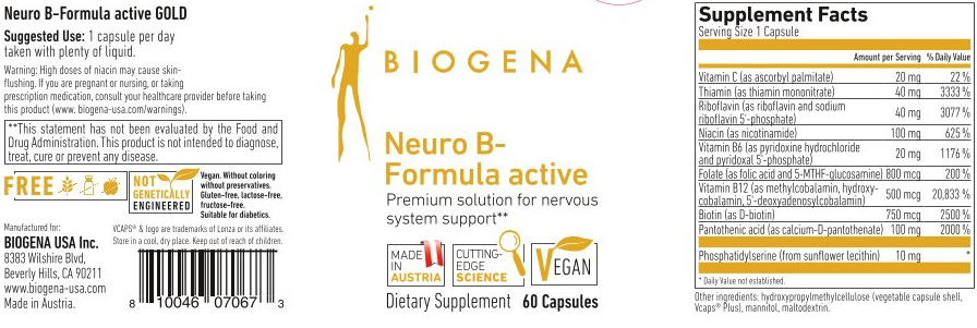 Neuro B-Formula active GOLD - Premium solution for nervous system ...