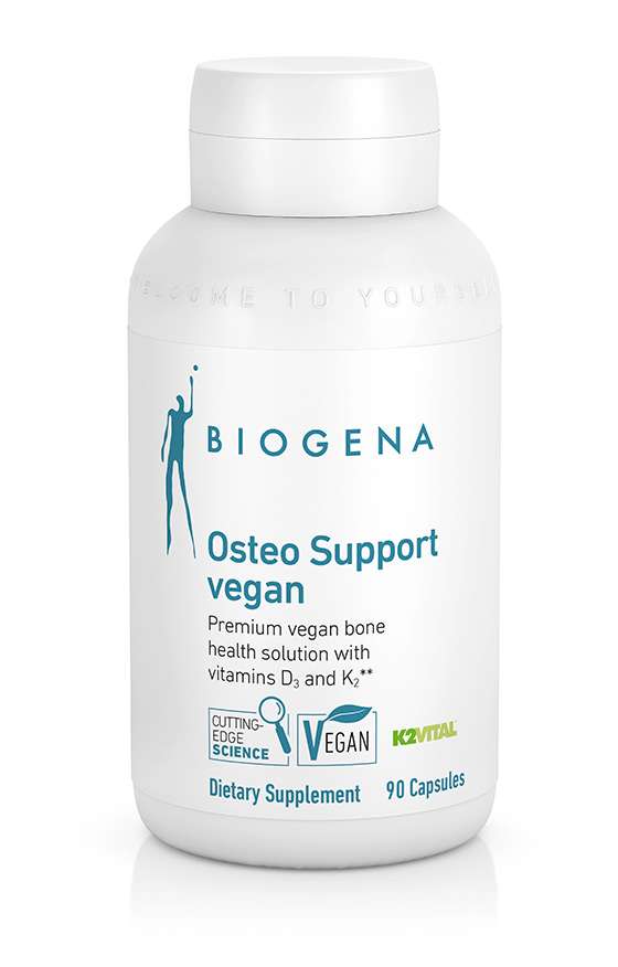 Premium vegan bone health solution with vitamin D3 and K2** | Biogena USA